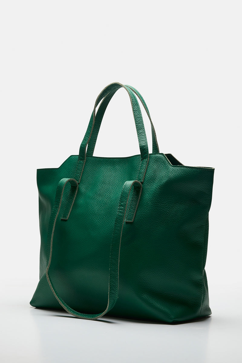 Amber Bag | Pebble Leather | Green – M.I.L.A. made in Los Angeles