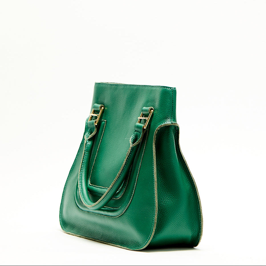 Stephanie Bag | Leather | Emerald – M.I.L.A. made in Los Angeles